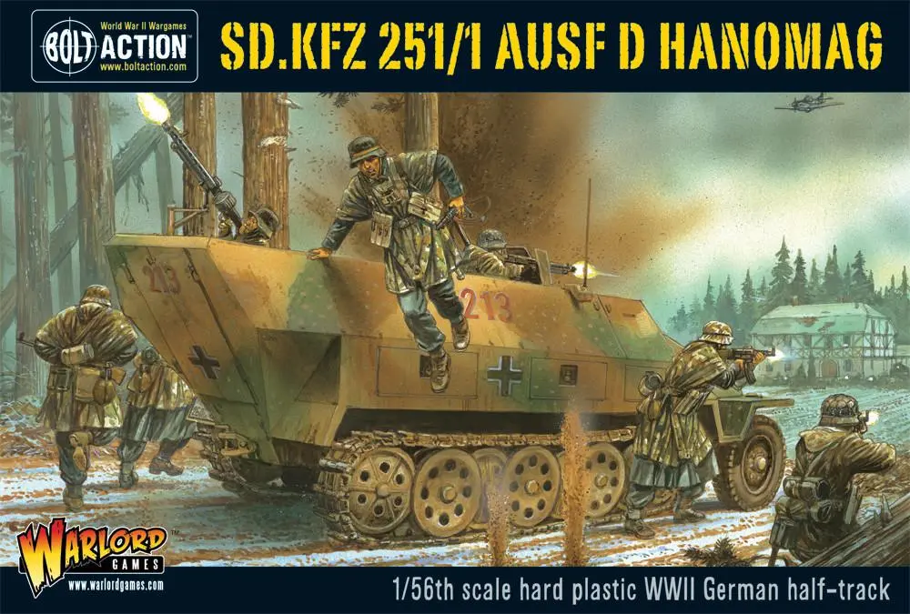 Bolt Action : German Half-Track Sd.KFZ 251/1 Ausf.D Hanomag │ Mid ...